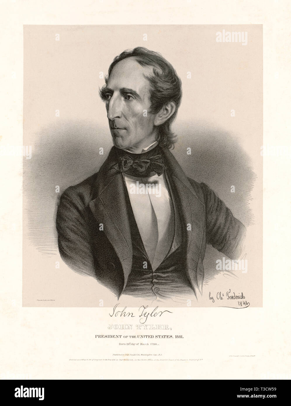 John tyler president john tyler hi-res stock photography and images - Alamy