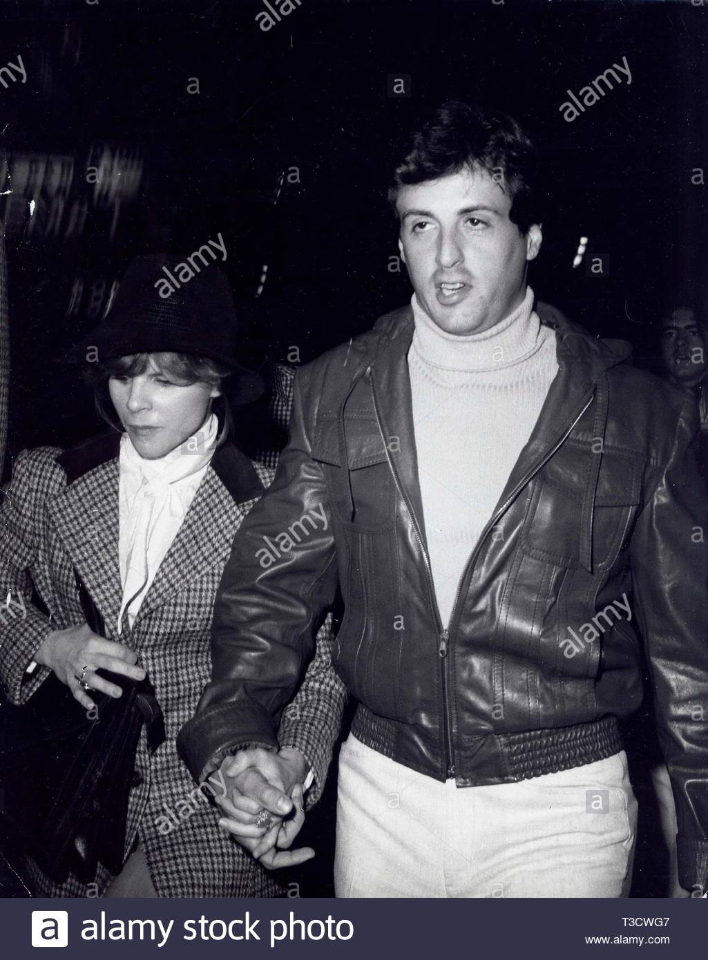 Sylvester Stallone And Wife Sasha Czack High Resolution Stock ...