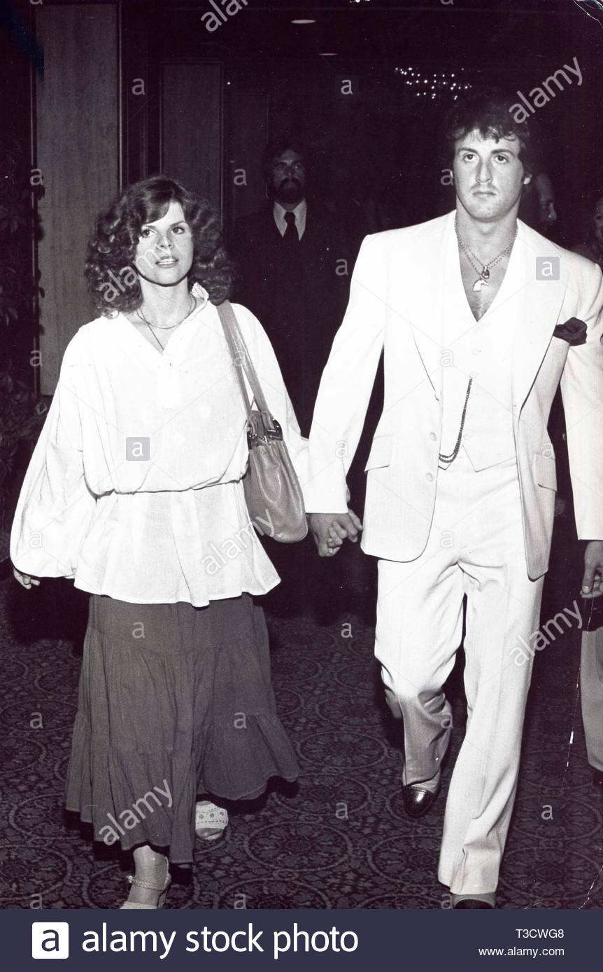 Sylvester Stallone And Wife Sasha Czack High Resolution Stock ...