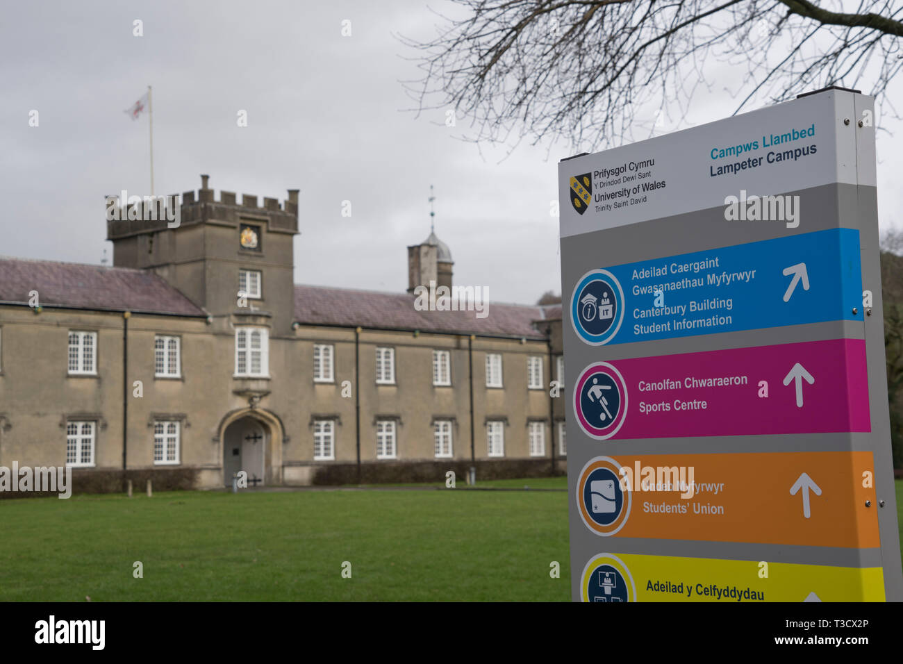 The Trinity Saint David campus of the University of Wales at Lampeter ...