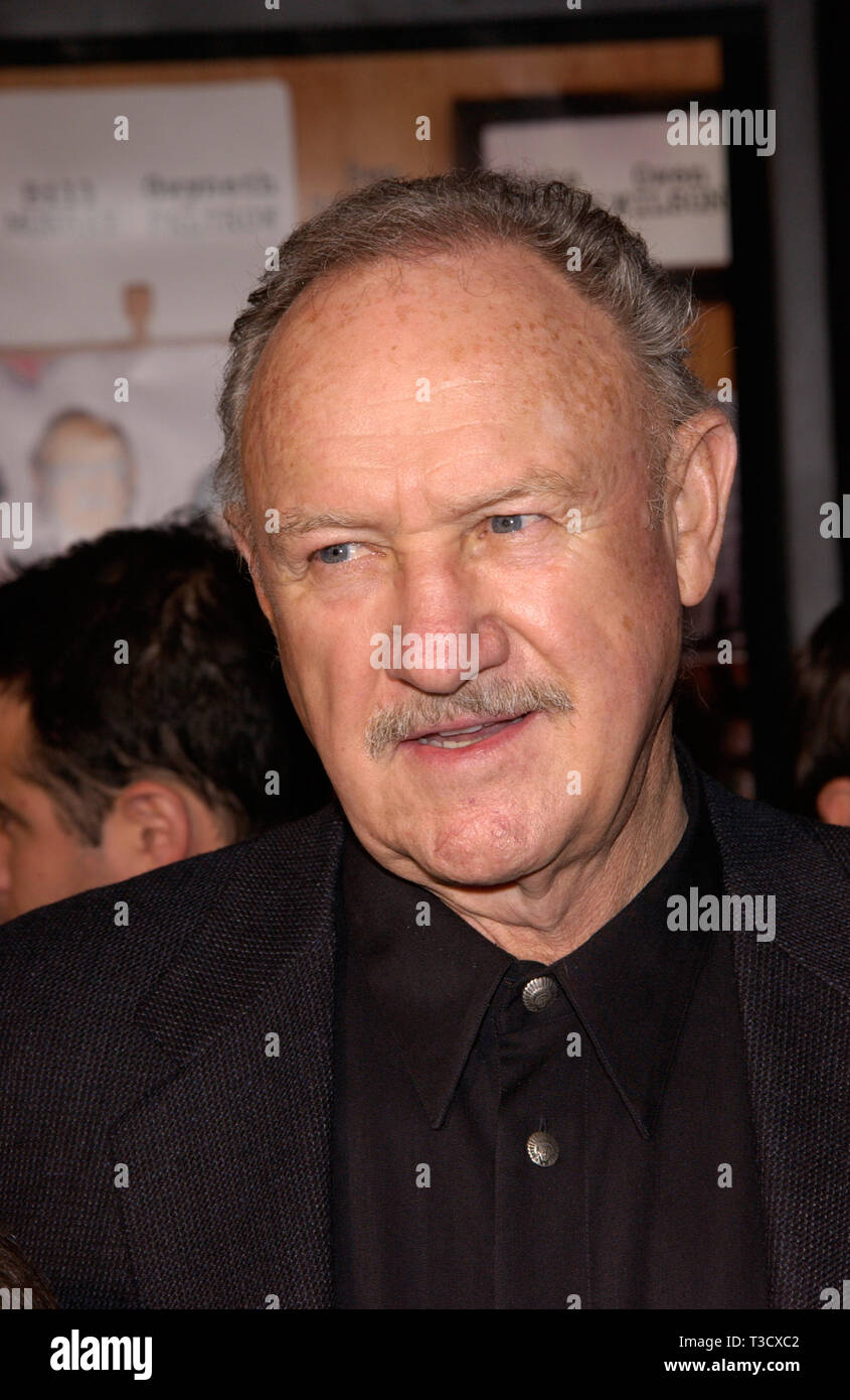 LOS ANGELES, CA. December 06, 2001: Actor GENE HACKMAN at the Hollywood ...