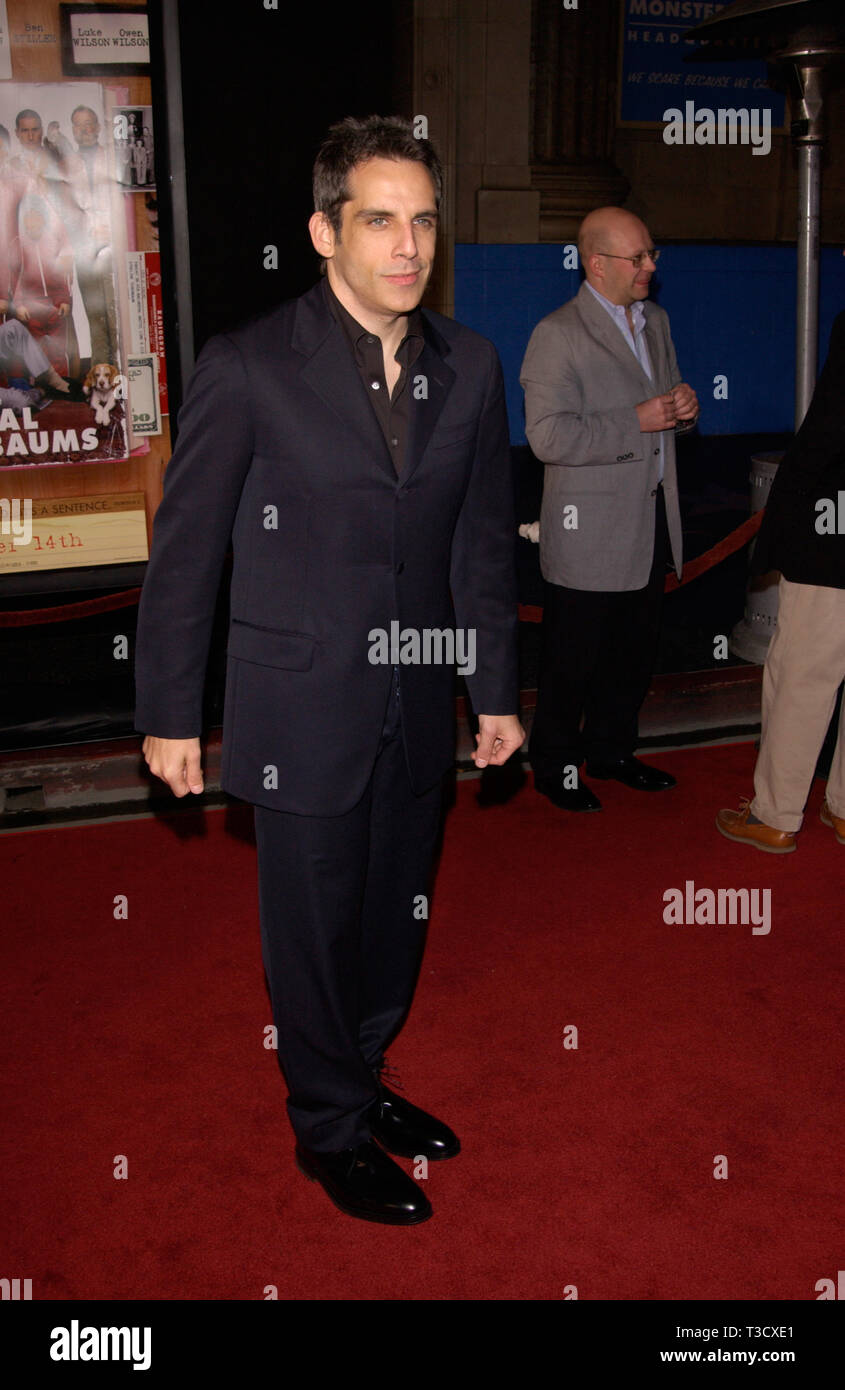 LOS ANGELES, CA. December 06, 2001: Actor BEN STILLER at the Hollywood ...