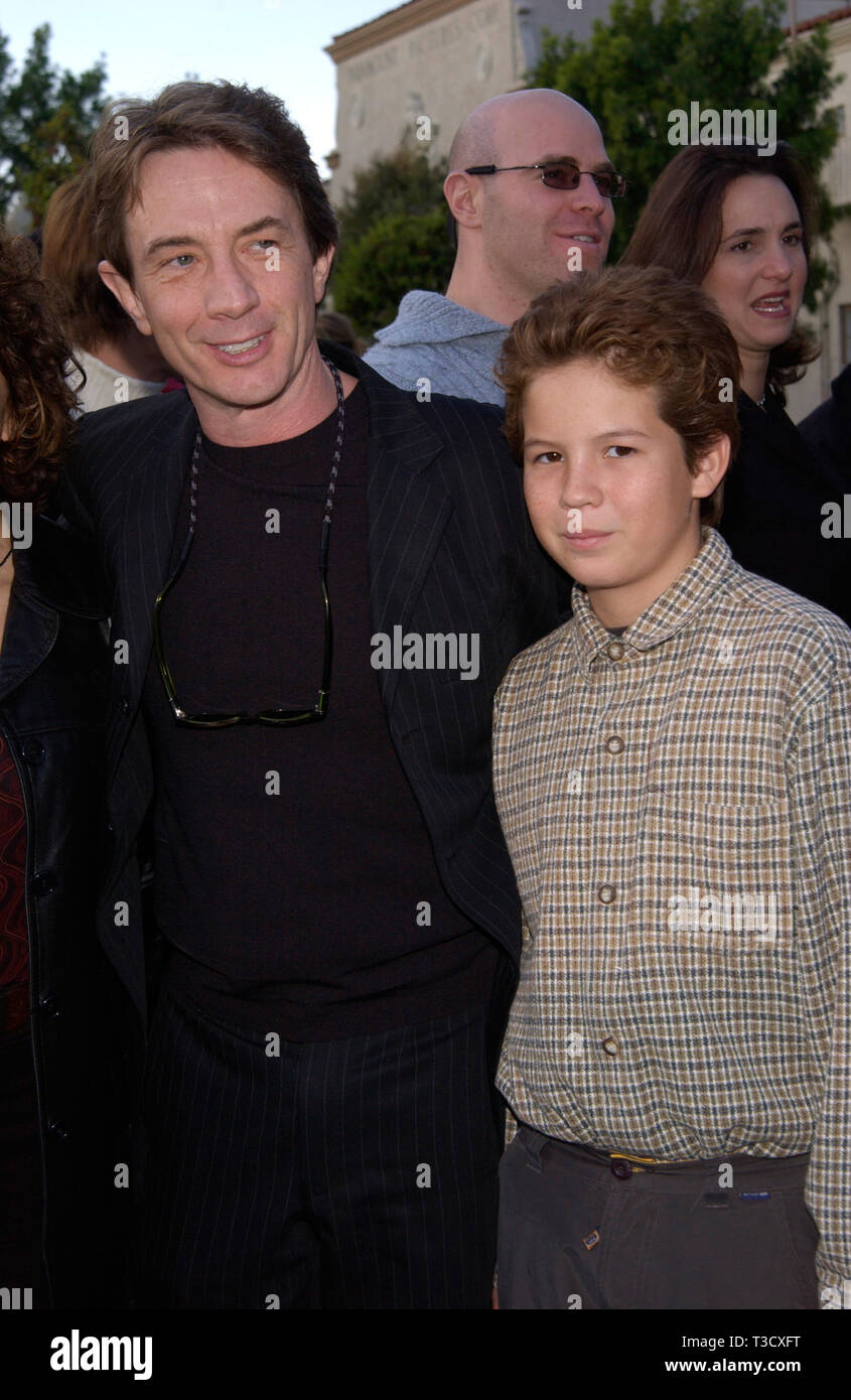 LOS ANGELES, CA. December 09, 2001: Actor MARTIN SHORT & son HENRY at ...