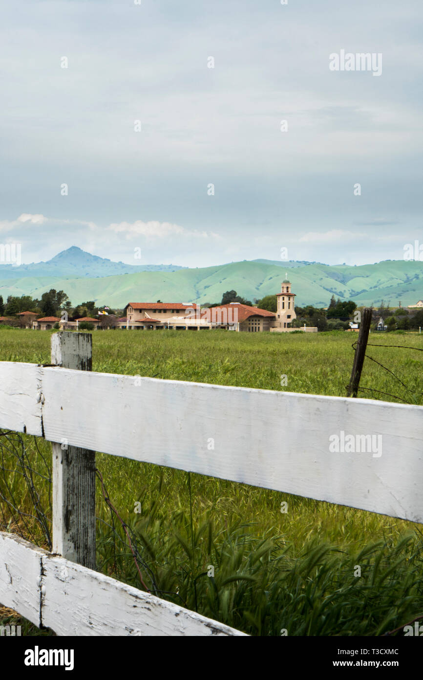 catholic church in the distance Stock Photo - Alamy