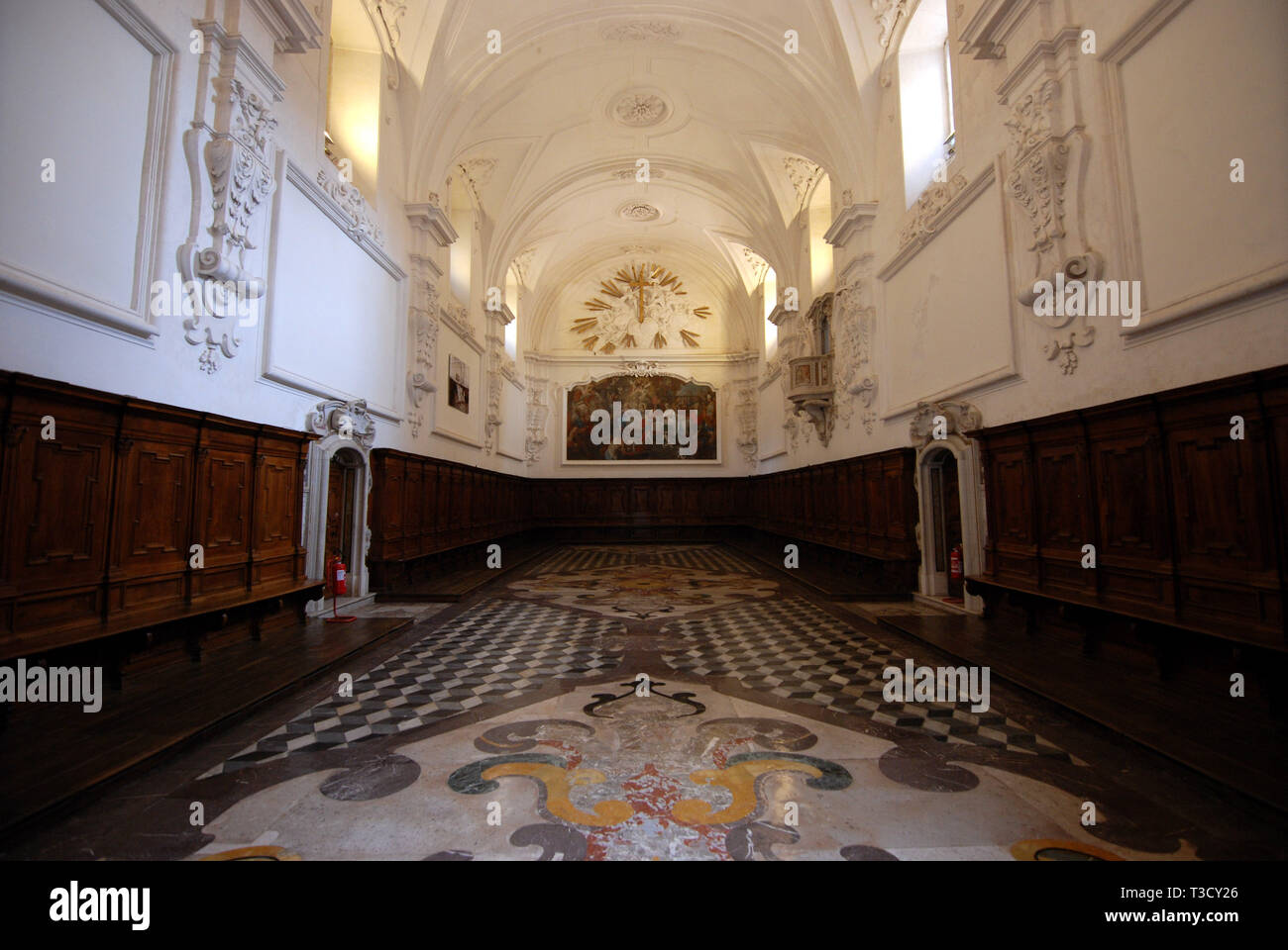 the refectory of saint lawrence charterhouse certosa di san lorenzo in ...