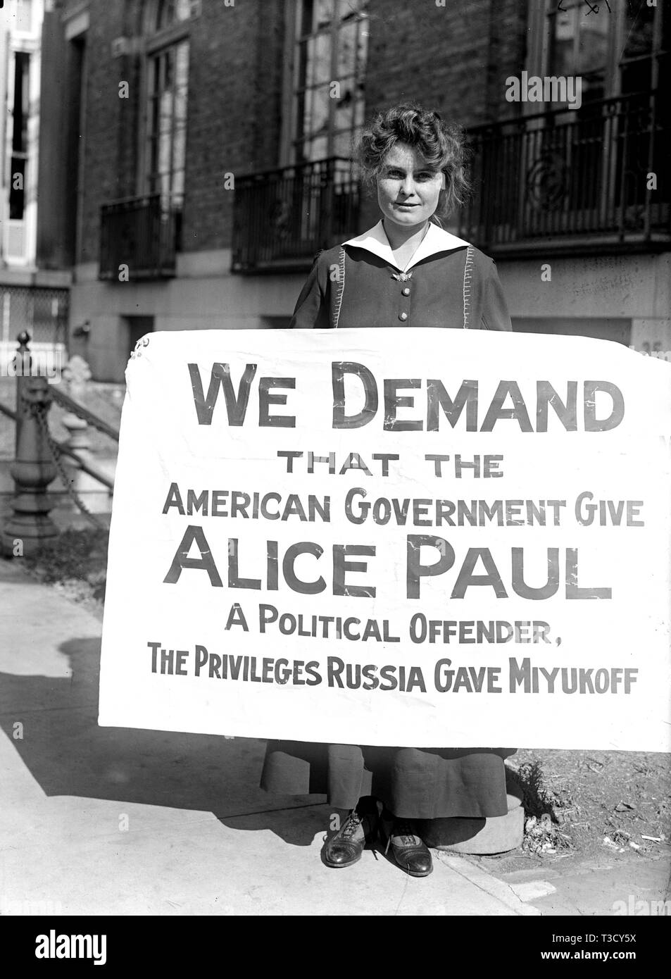 Woman Suffrage Banners - Woman Suffrage Movement ca. 1917 Stock Photo ...