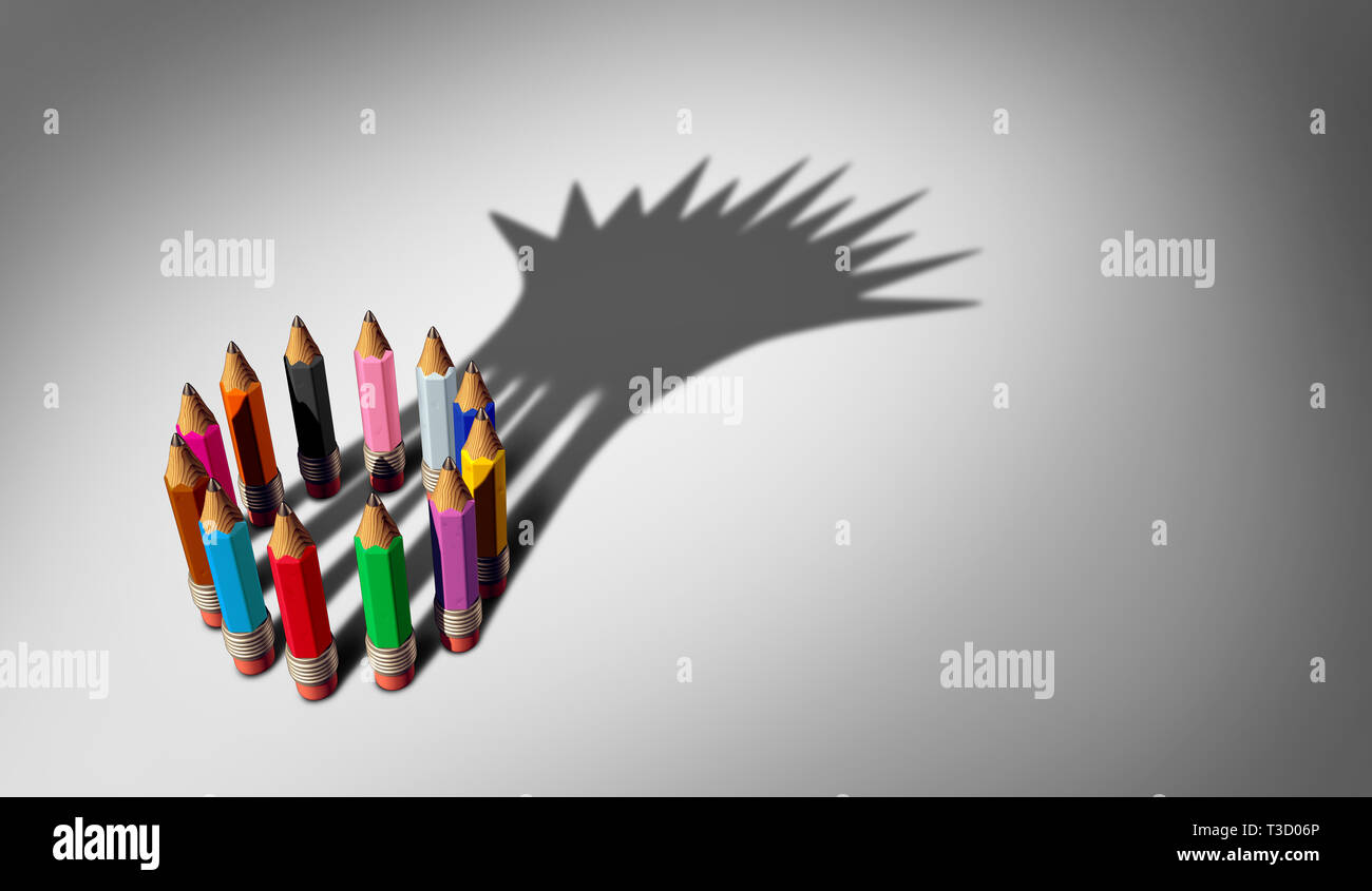 Diversity business leaders concept and planning leadership idea as a ...