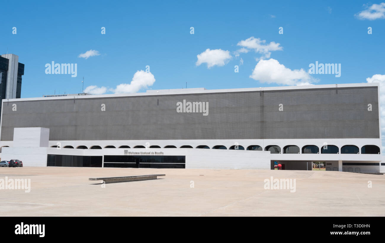 National Library, Brasilia, Brazil Stock Photo - Alamy
