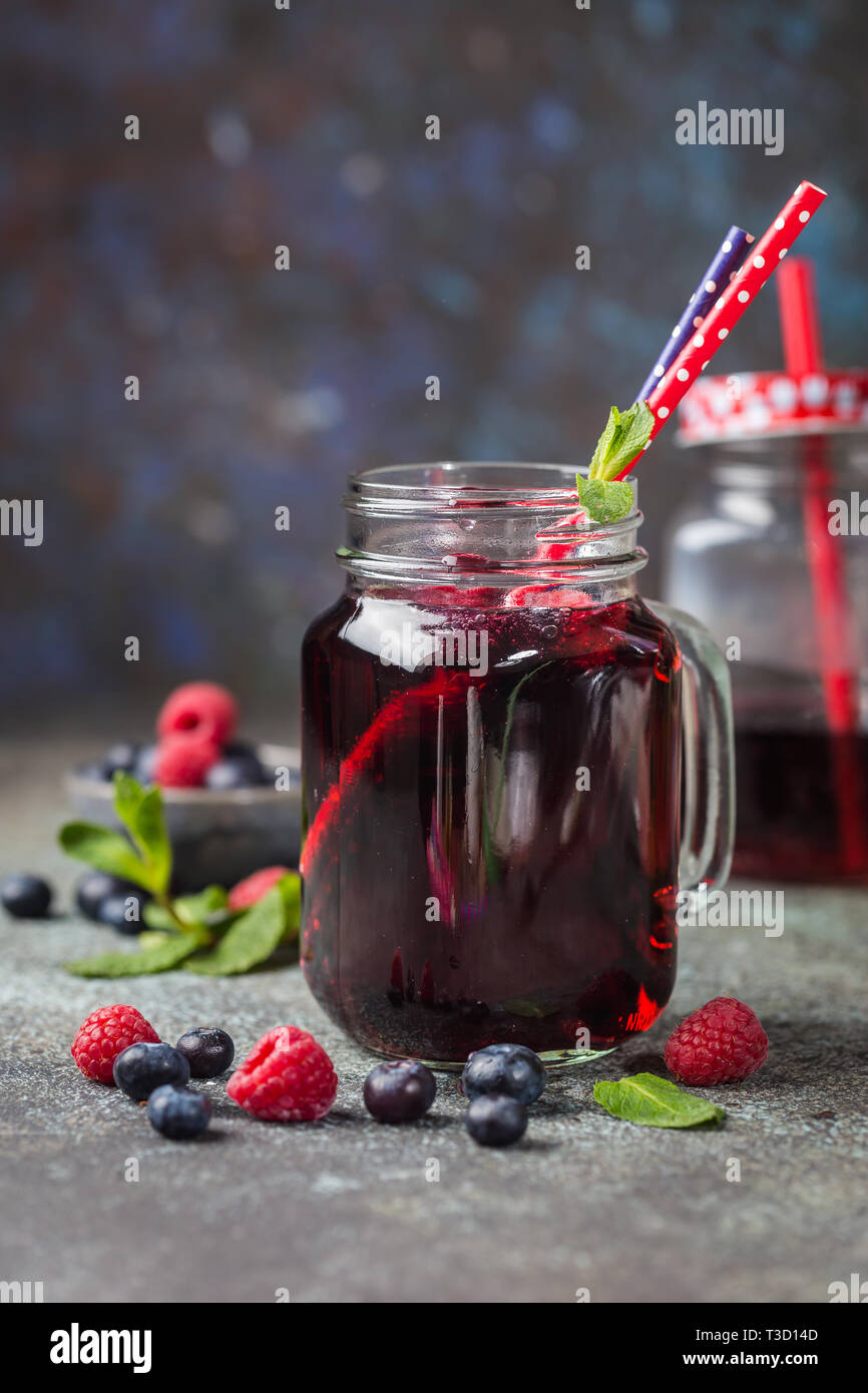 Fresh berry drink Stock Photo - Alamy