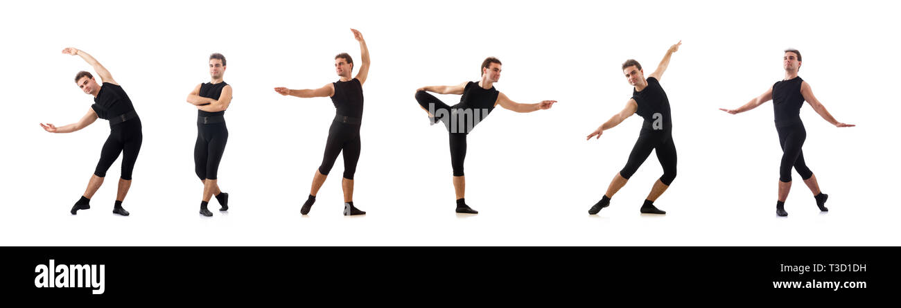 Dancer isolated on the white background Stock Photo - Alamy