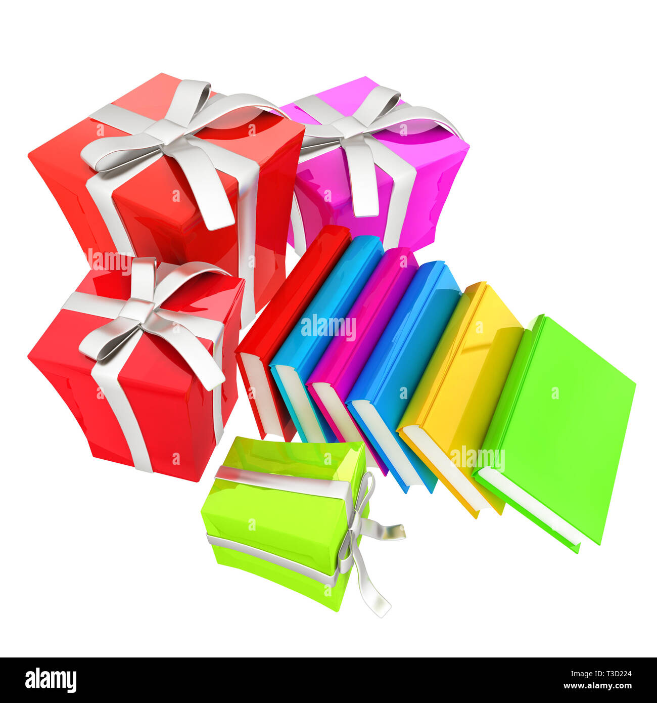 Happy birthday with books Cut Out Stock Images & Pictures - Alamy