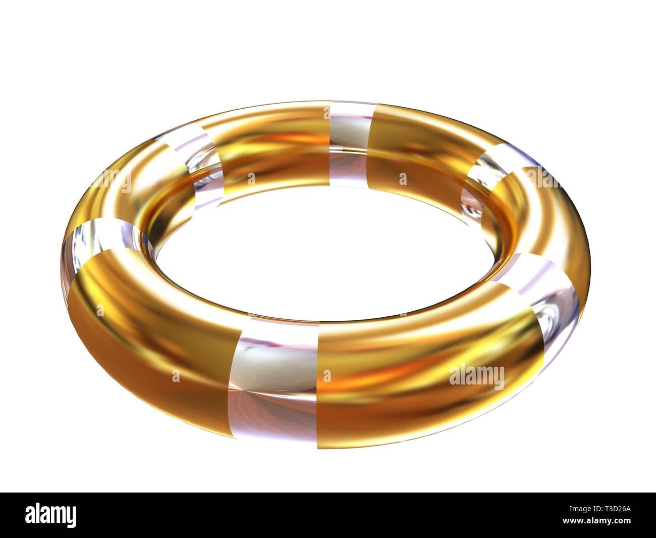 blank pool ring isolated on white background. 3d illustration Stock ...