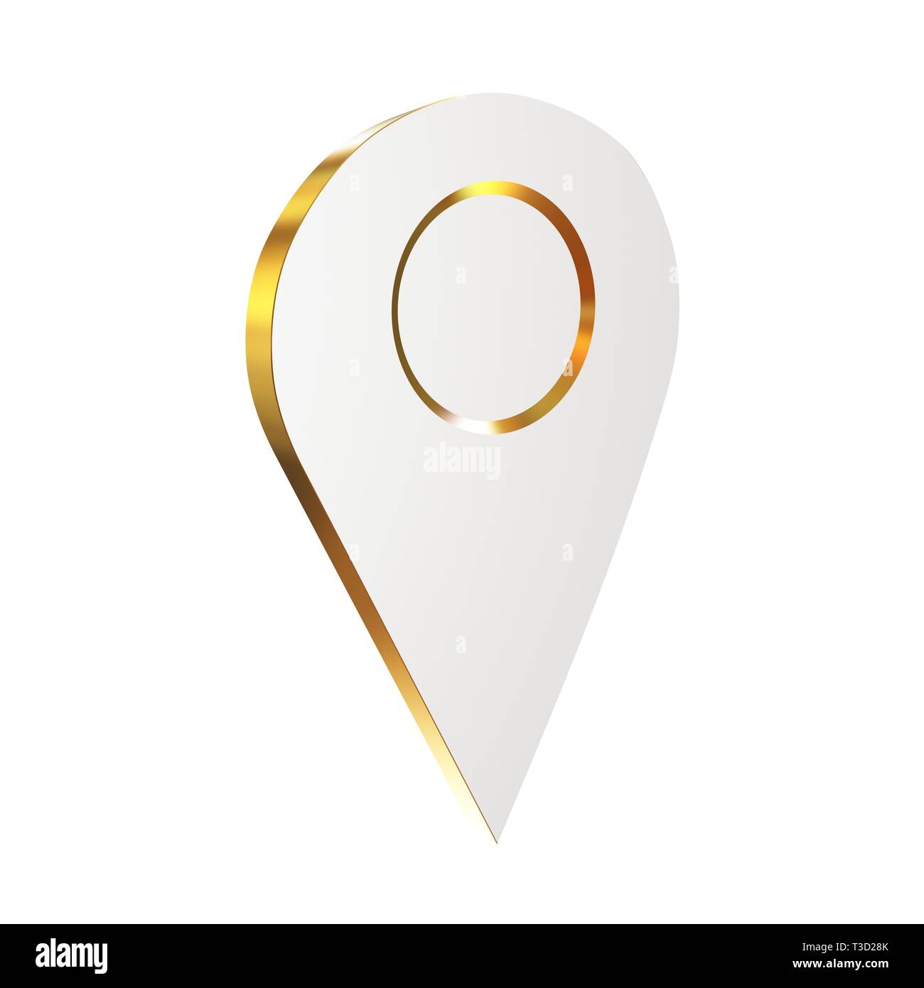 Realistic 3d pointer of map. 3d illustration Stock Photo - Alamy