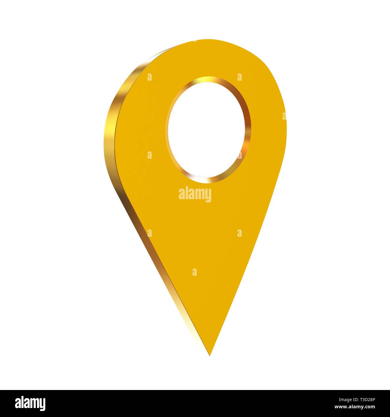 Realistic 3d pointer of map. 3d illustration Stock Photo - Alamy