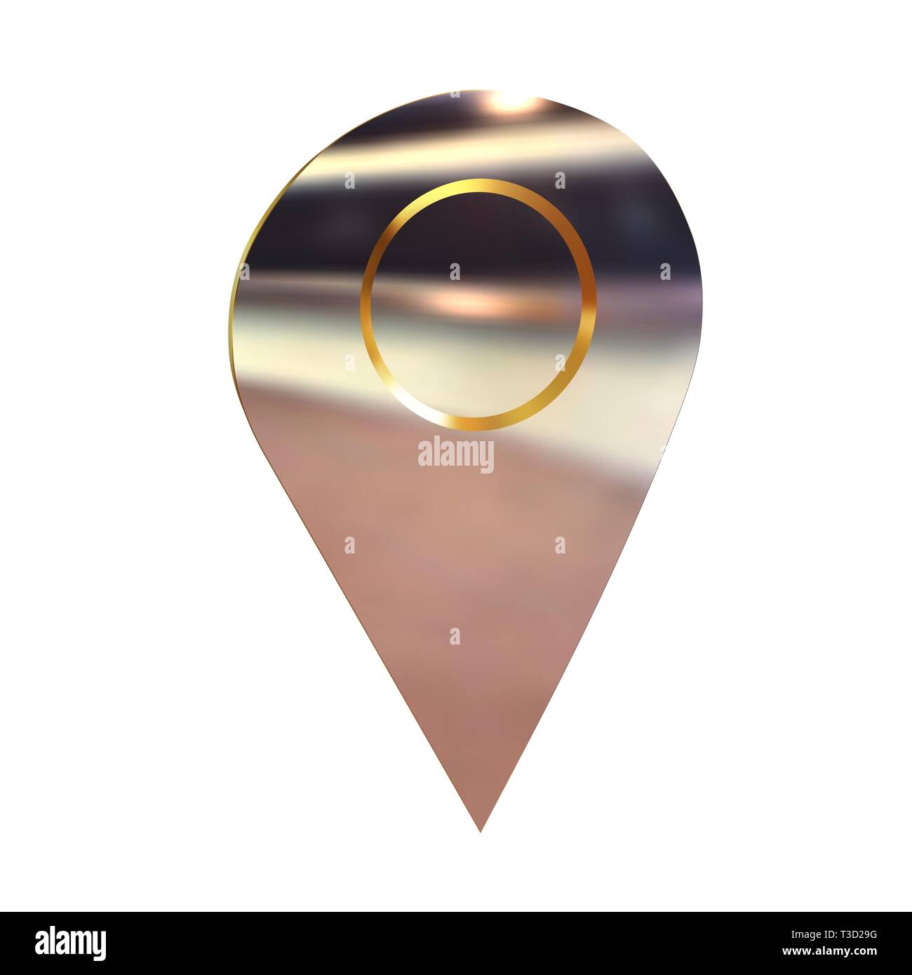 Realistic 3d pointer of map. 3d illustration Stock Photo - Alamy