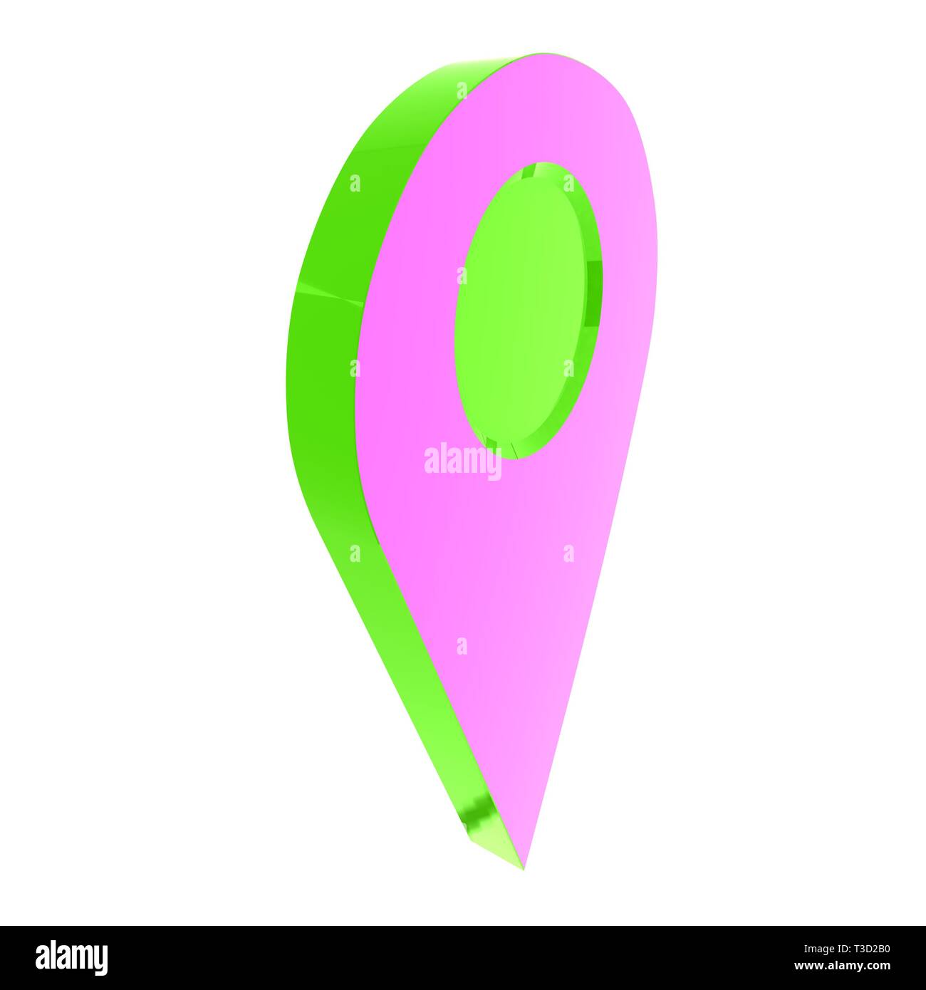 Realistic 3d pointer of map. 3d illustration Stock Photo - Alamy