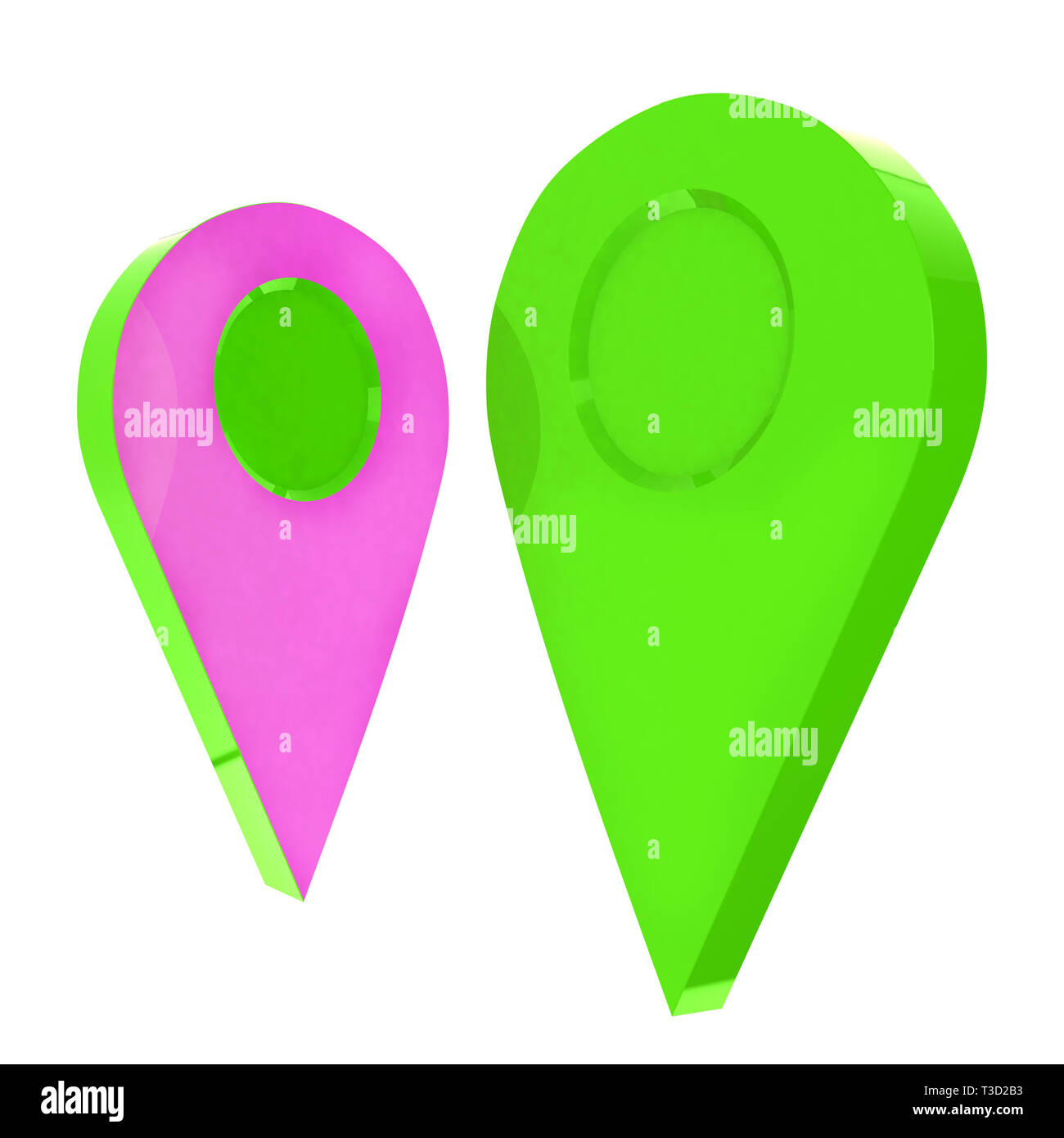 Realistic 3d pointer of map hi-res stock photography and images - Alamy