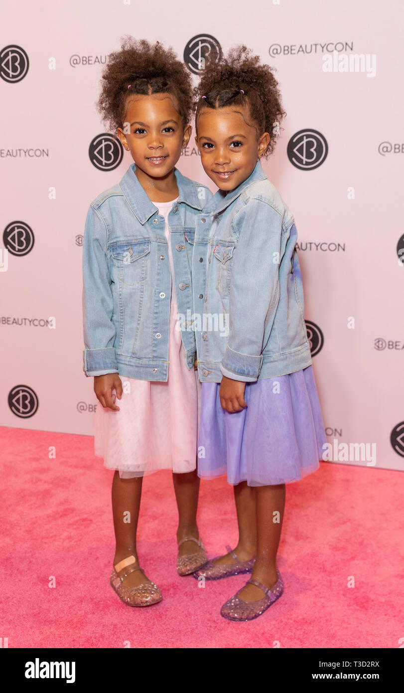 McClure twins Alexis and Ava attends NYC Beautycon festival 2019 day 2 ...