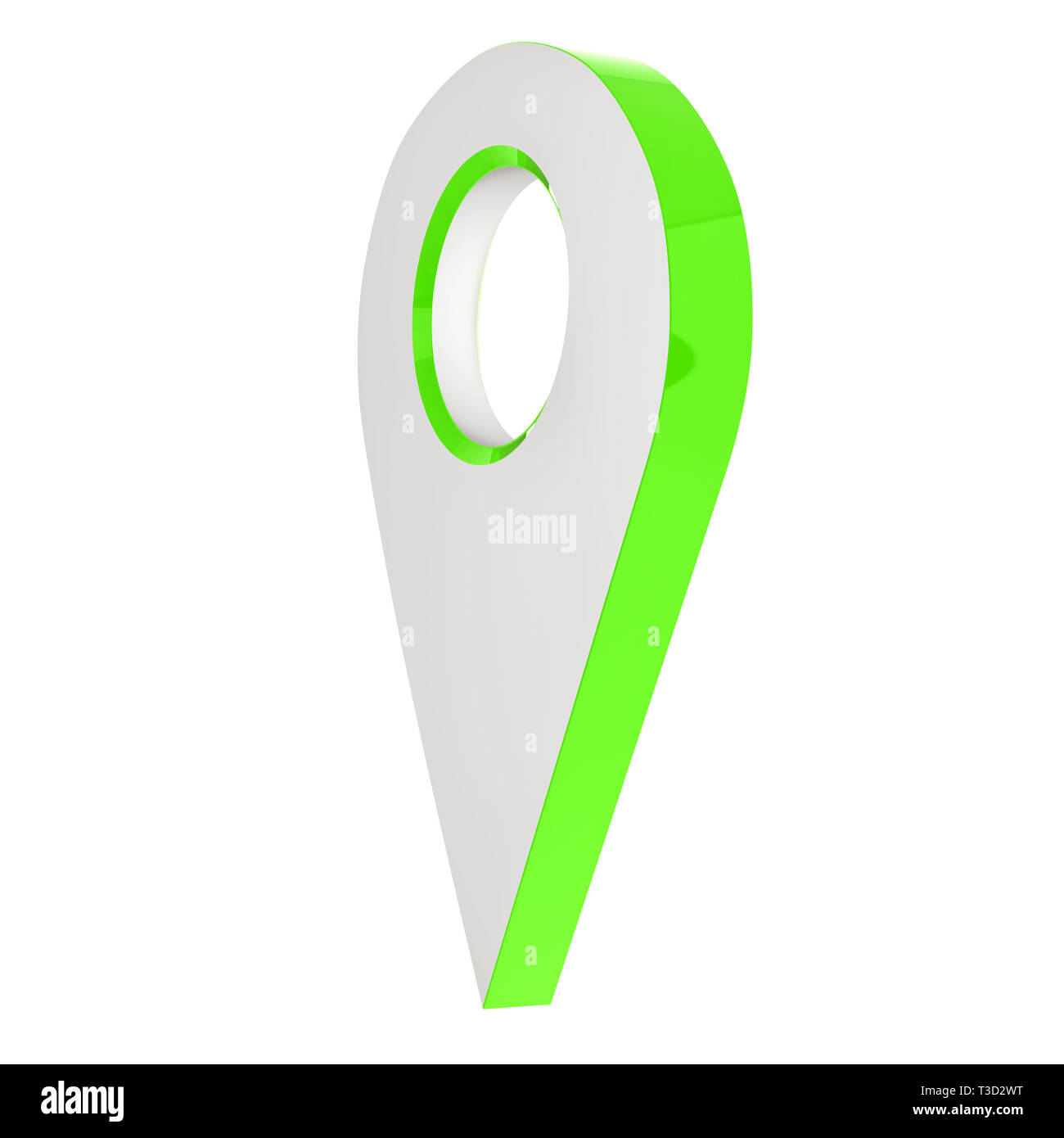 Realistic 3d pointer of map. 3d illustration Stock Photo - Alamy