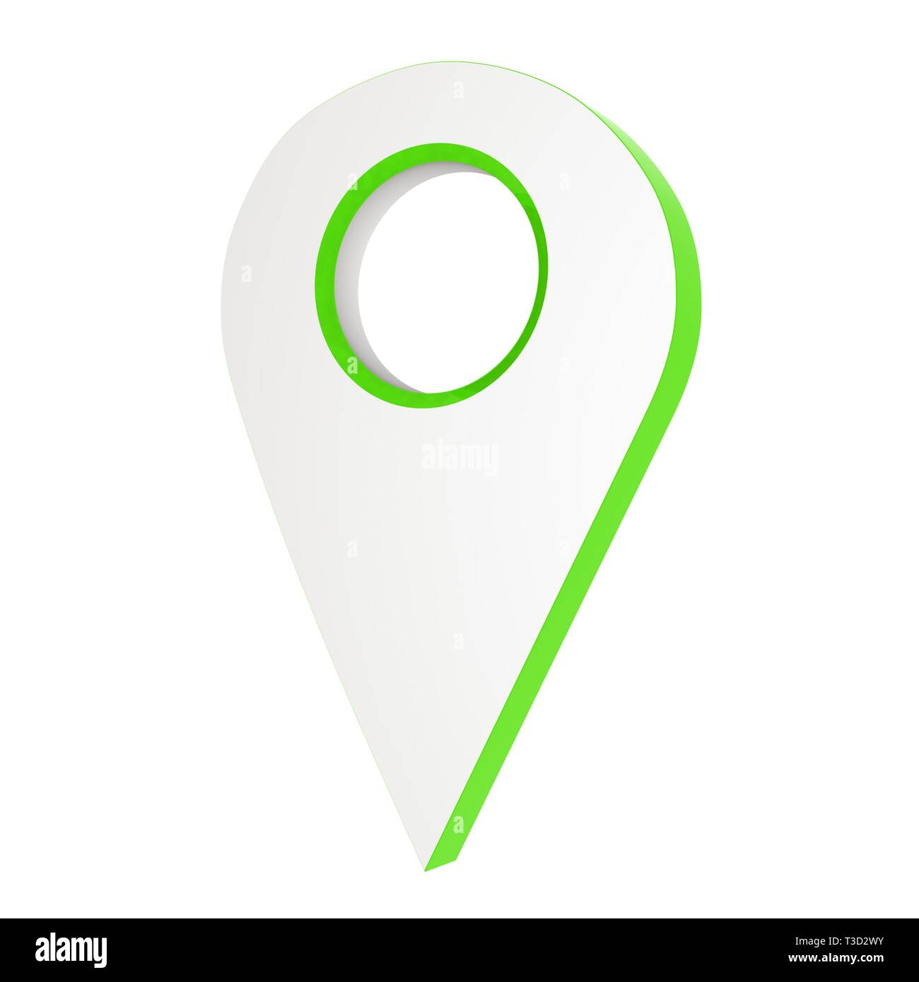 Realistic 3d pointer of map. 3d illustration Stock Photo - Alamy