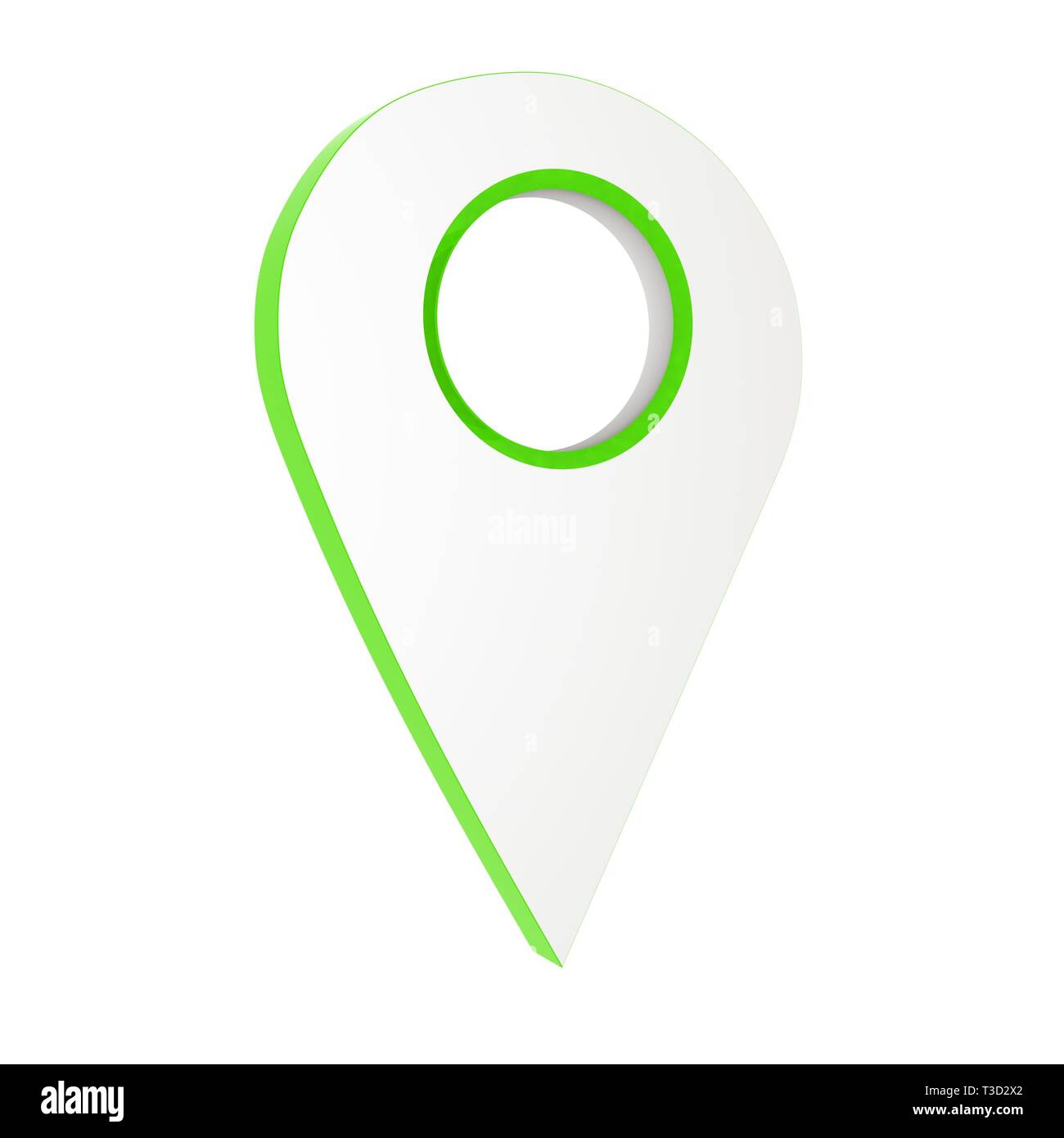 Realistic 3d pointer of map. 3d illustration Stock Photo - Alamy