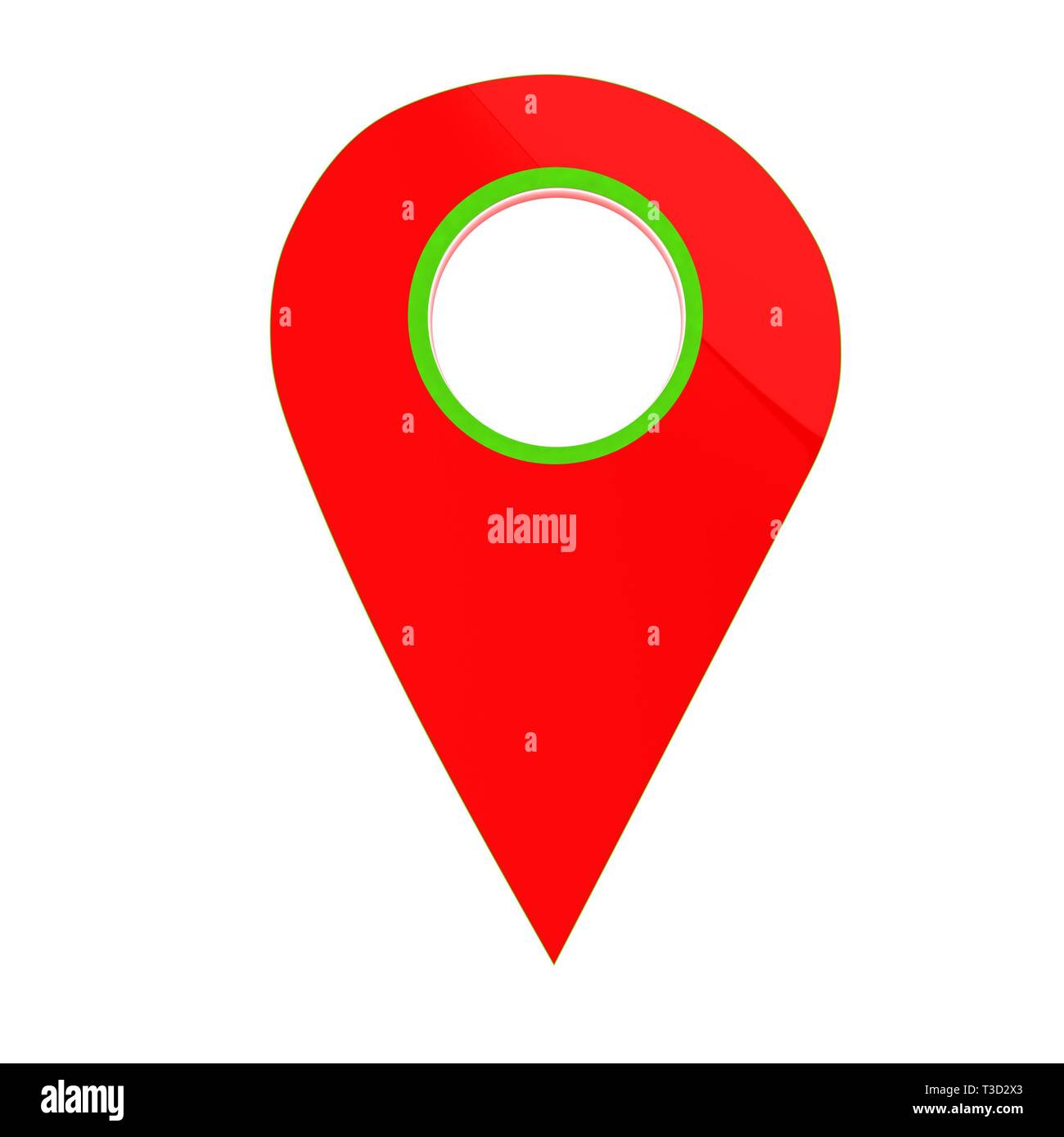 Realistic 3d pointer of map. 3d illustration Stock Photo - Alamy