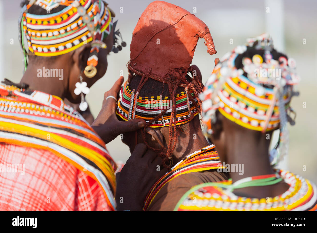 Turkana woman wearing traditional turkana hi-res stock photography and ...