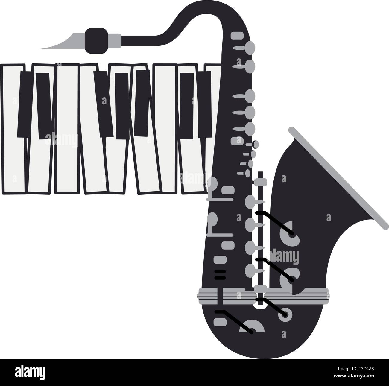 musical instrument saxophone icon Stock Vector Image & Art - Alamy