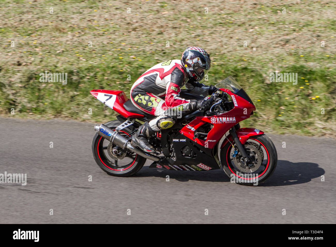 Chorley, Lancashire, UK. 7th April, 2019. Hoghton Tower 43rd Motorcycle ...