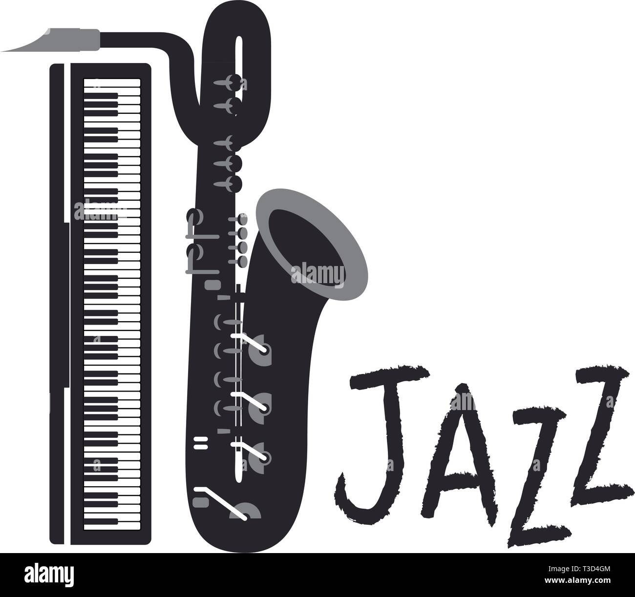 jazz label with saxophone icon Stock Vector Image & Art - Alamy