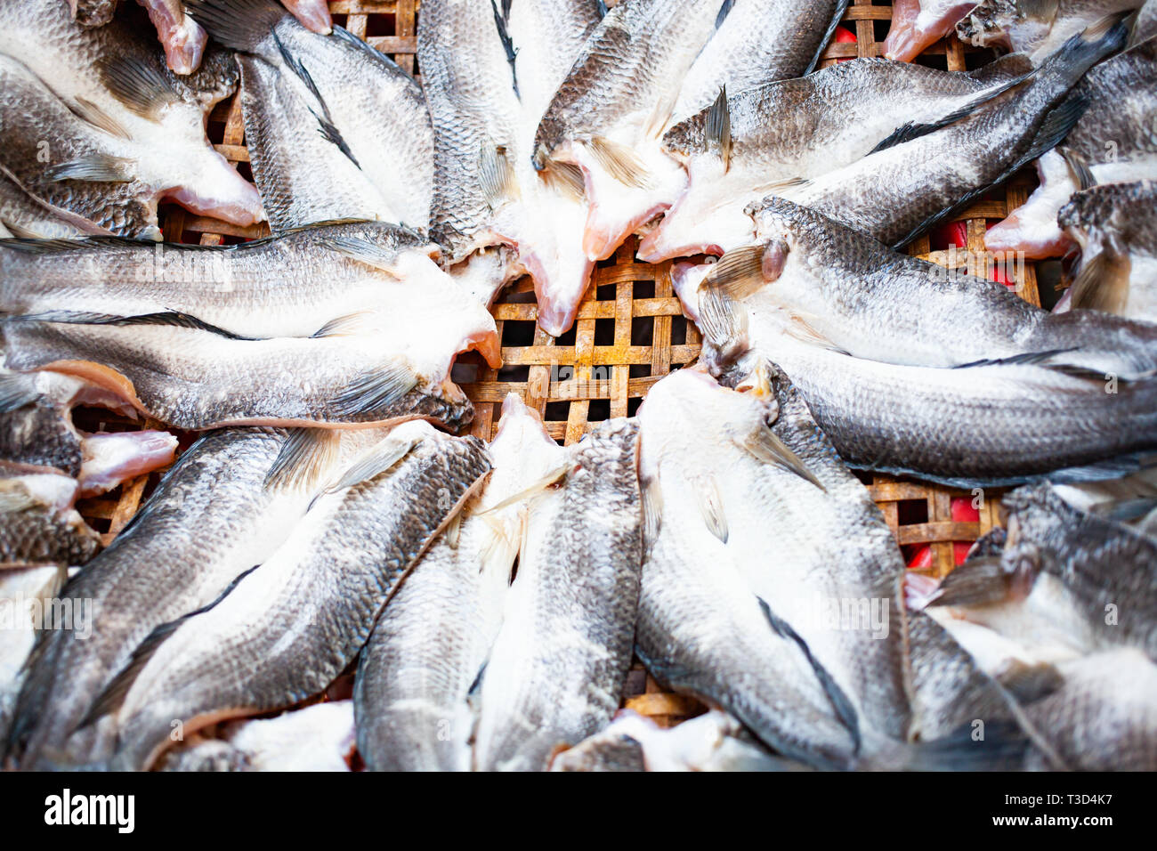 fresh fish fillet on the market Stock Photo - Alamy