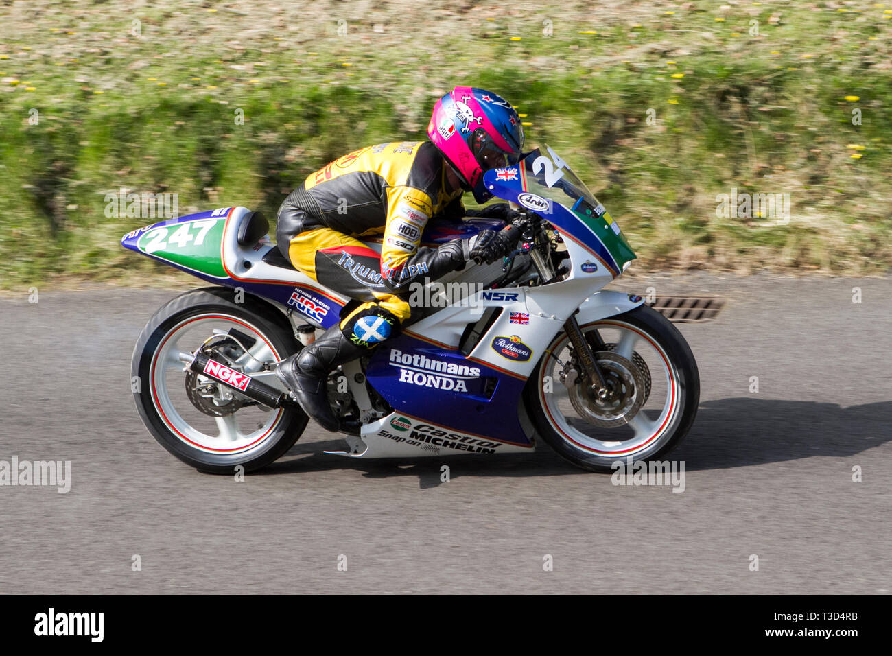 Chorley, Lancashire, UK. April, 2019. Hoghton Tower 43rd Motorcycle ...