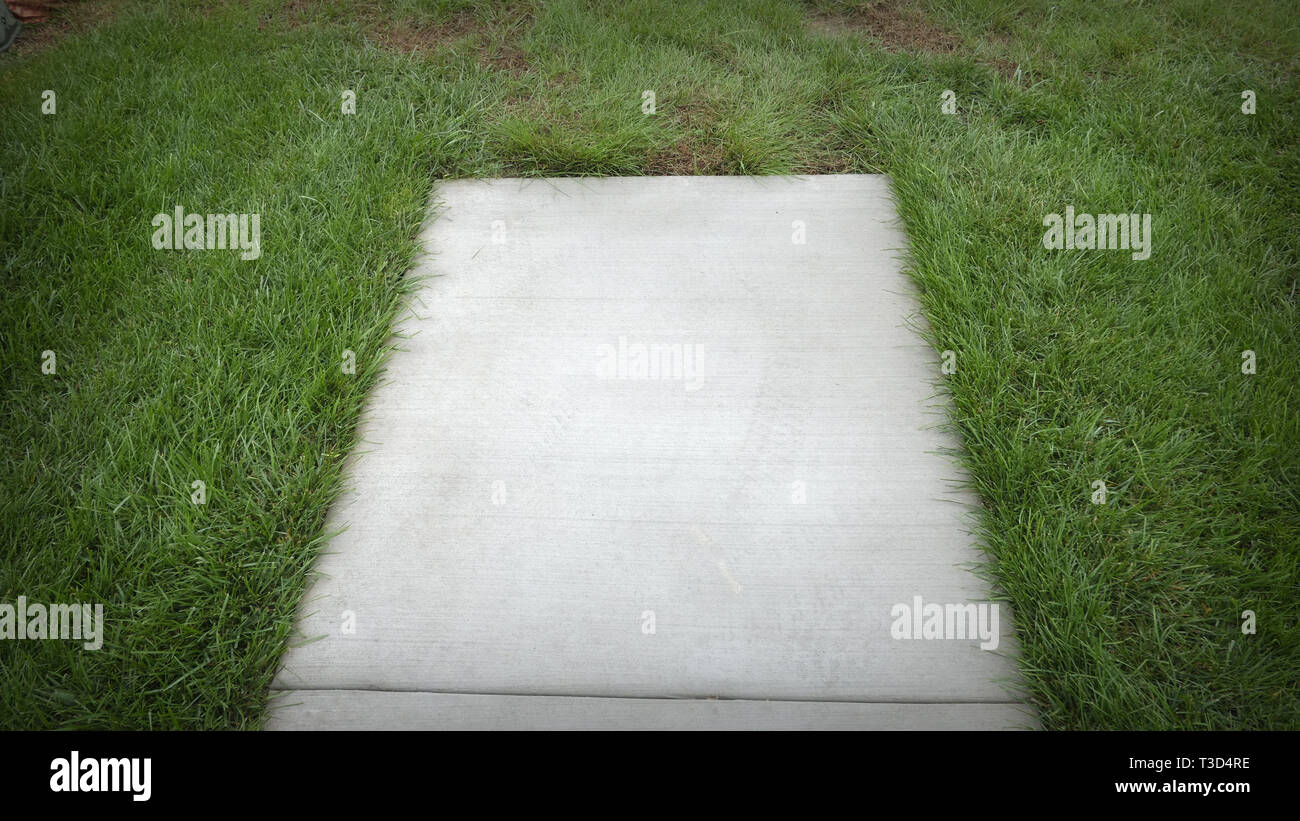 The end of a sidewalk Stock Photo - Alamy