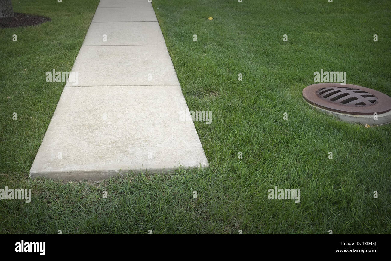 The end of a sidewalk Stock Photo - Alamy