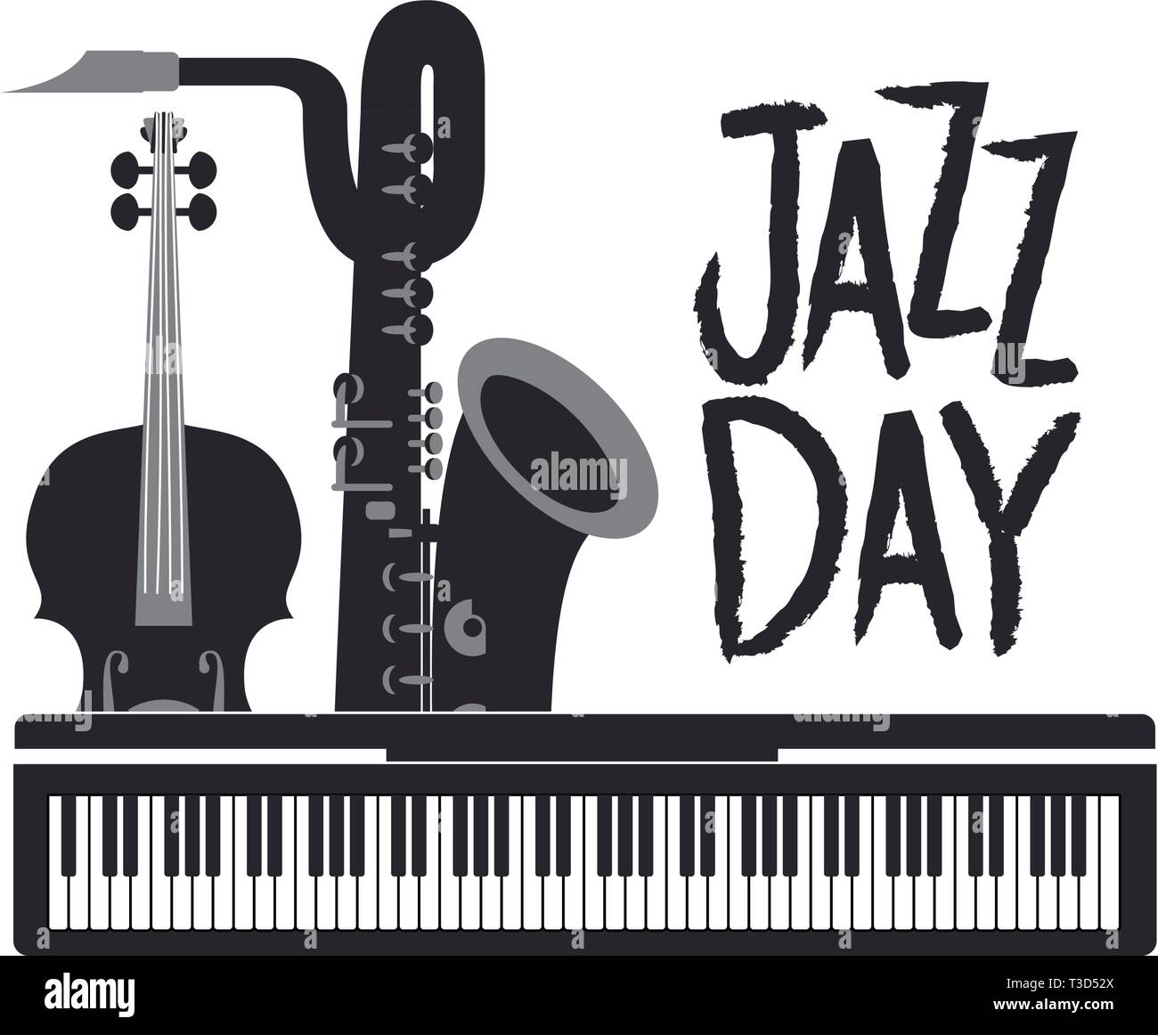 jazz day label isolated icon Stock Vector Image & Art - Alamy