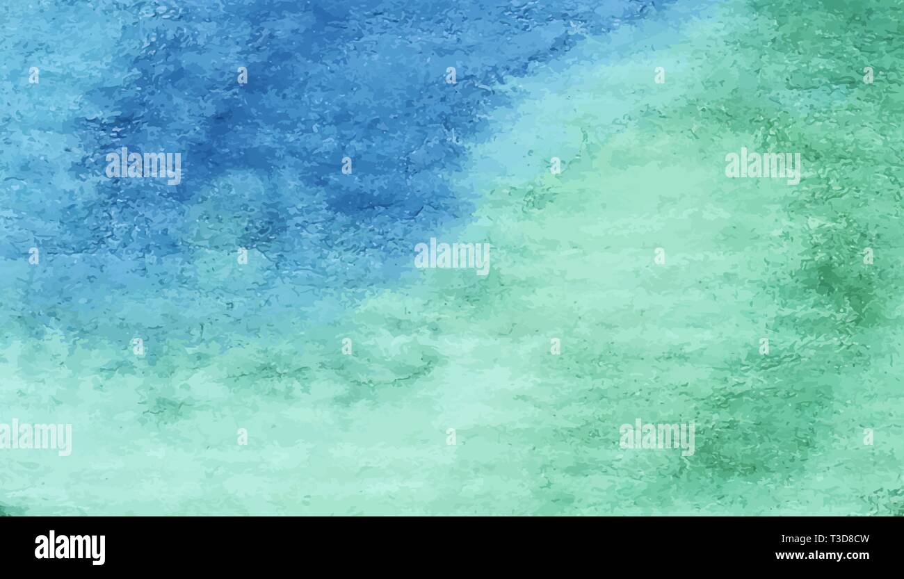 Hand painted watercolor background with gradient wash. Vector ...