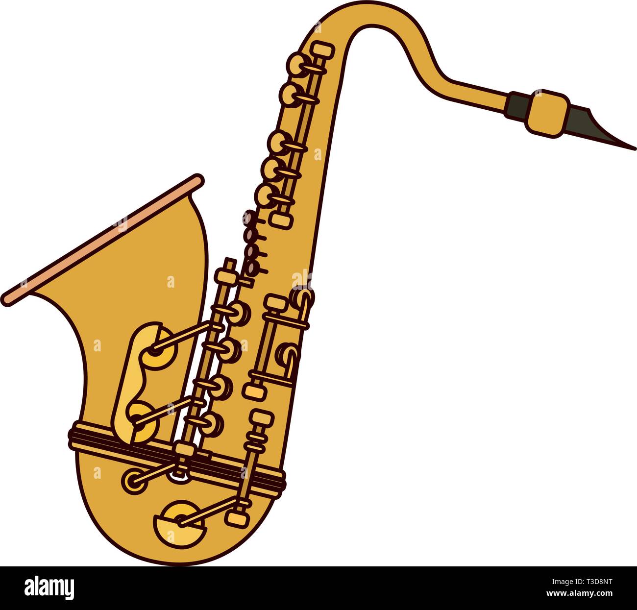 musical instrument saxophone icon Stock Vector Image & Art - Alamy