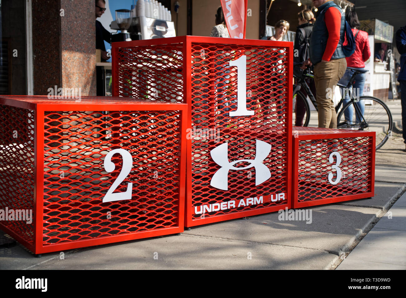 Platform for winners hi-res stock photography and images - Alamy