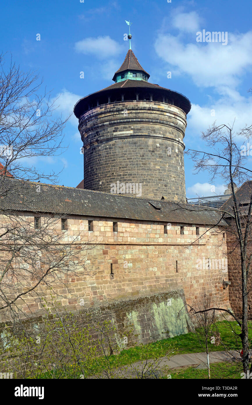 Women gate tower (german: Frauentorturm) at craftsmen court (german ...