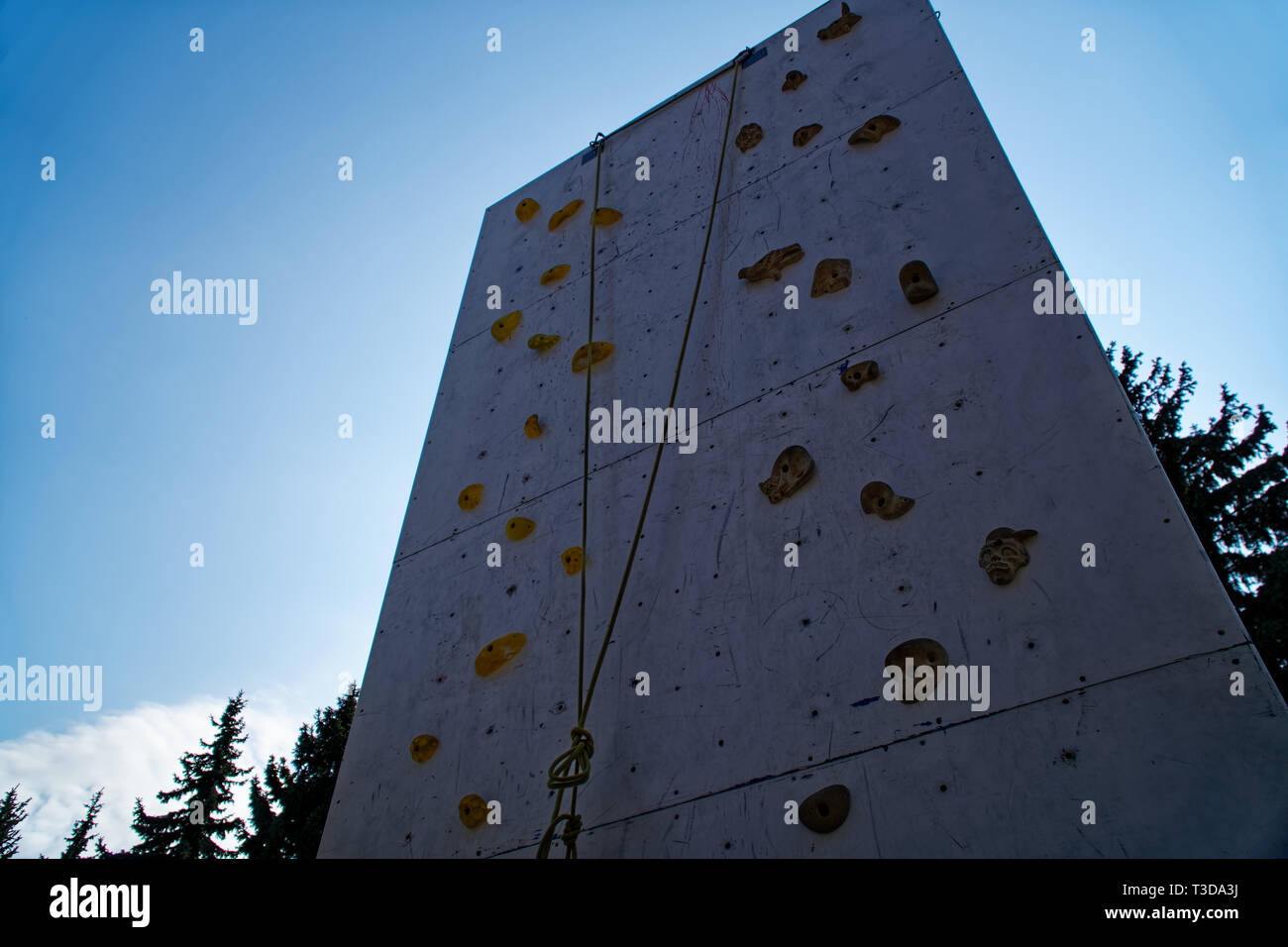 Rock climbing belaying indoors hi-res stock photography and images - Alamy