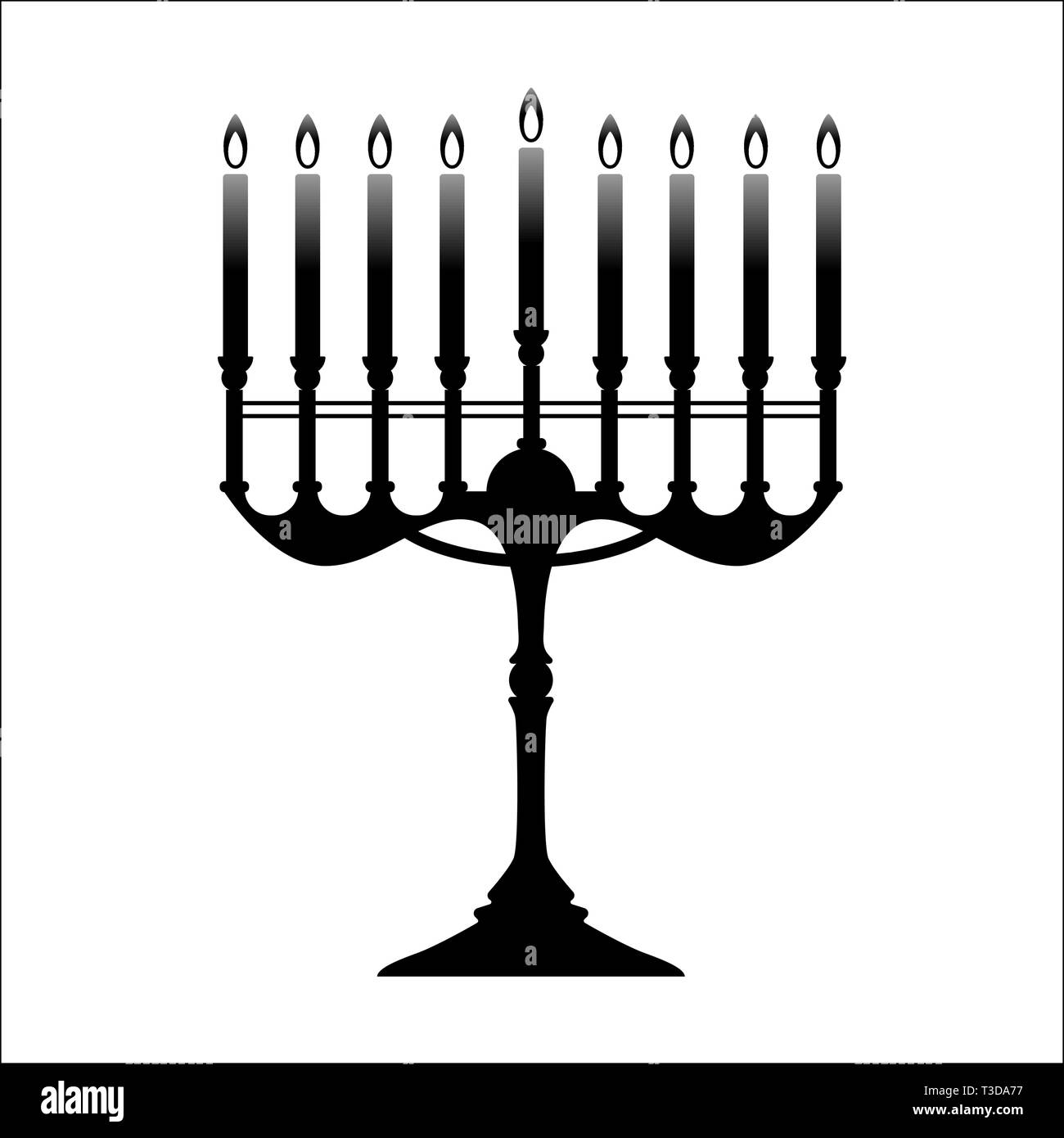 A menorah Black and White Stock Photos & Images - Alamy