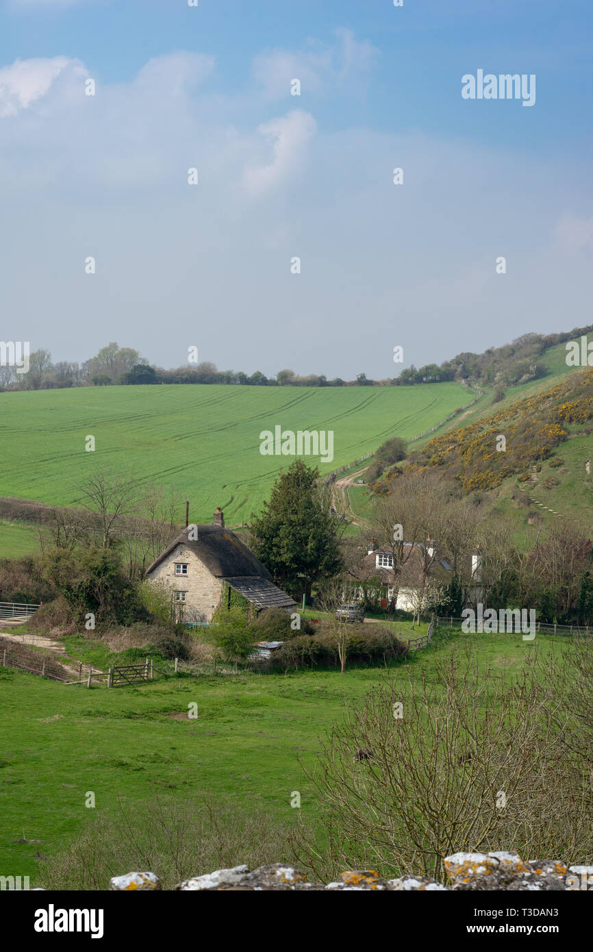 Ancient isolated rural hillside farm Stock Photo - Alamy