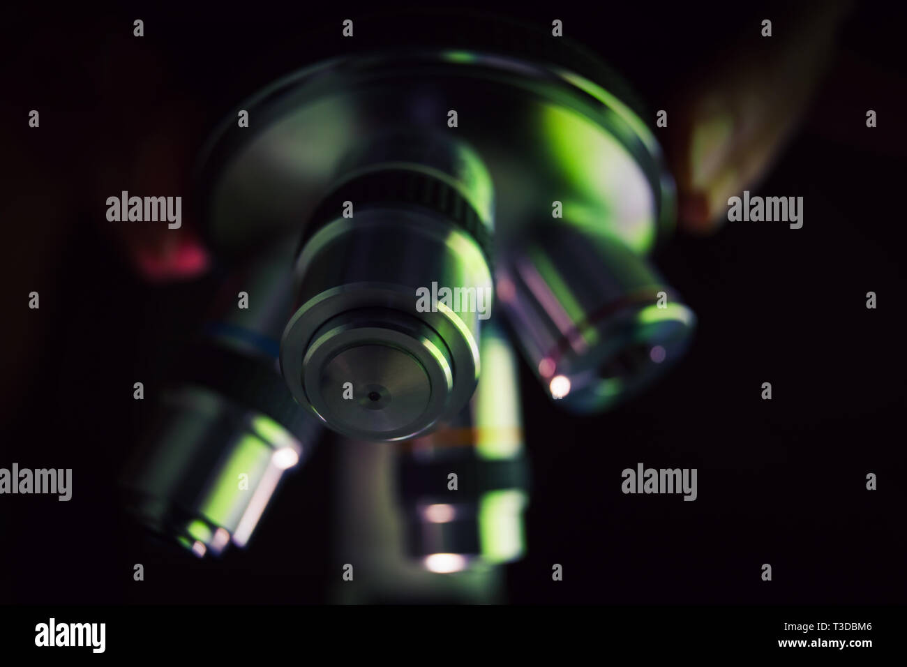 Optical microscope - science and laboratory equipment Stock Photo - Alamy