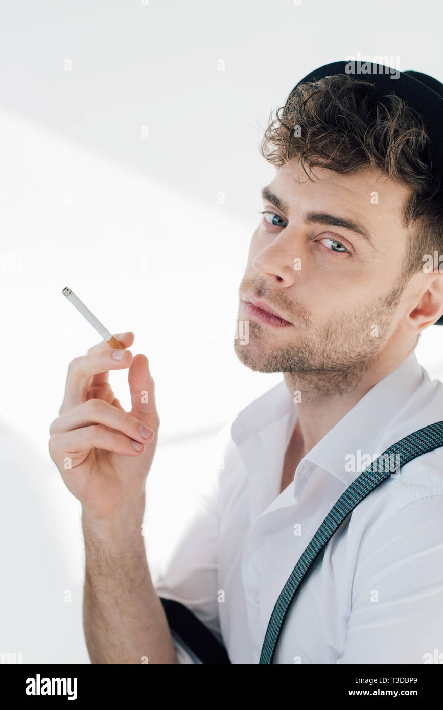 Cigarette man hi-res stock photography and images - Alamy