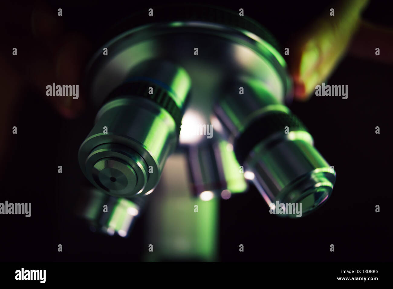 Optical microscope - science and laboratory equipment Stock Photo - Alamy