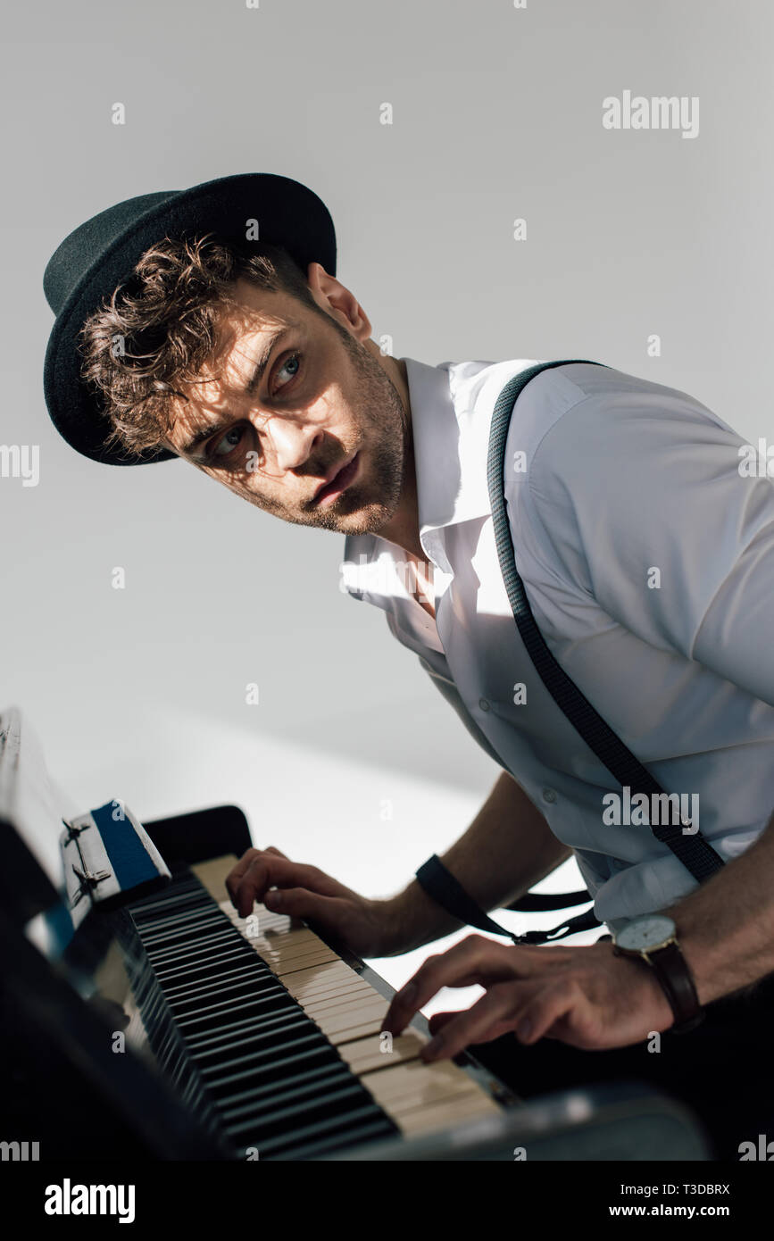 Serious good looking musician hi-res stock photography and images - Alamy