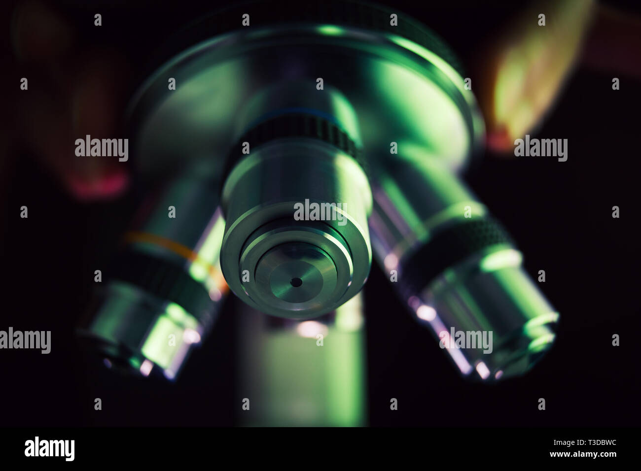 Optical microscope - science and laboratory equipment Stock Photo - Alamy
