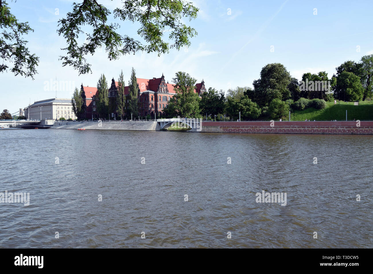Landscape of Odra river. Wroclaw, Poland Stock Photo - Alamy