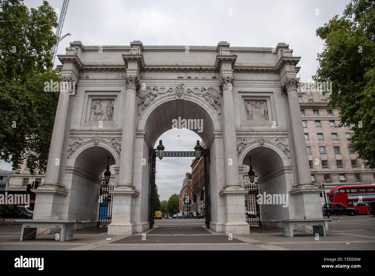 London, United Kingdom - August 28, 2018: Marble Arch London. - Image ...