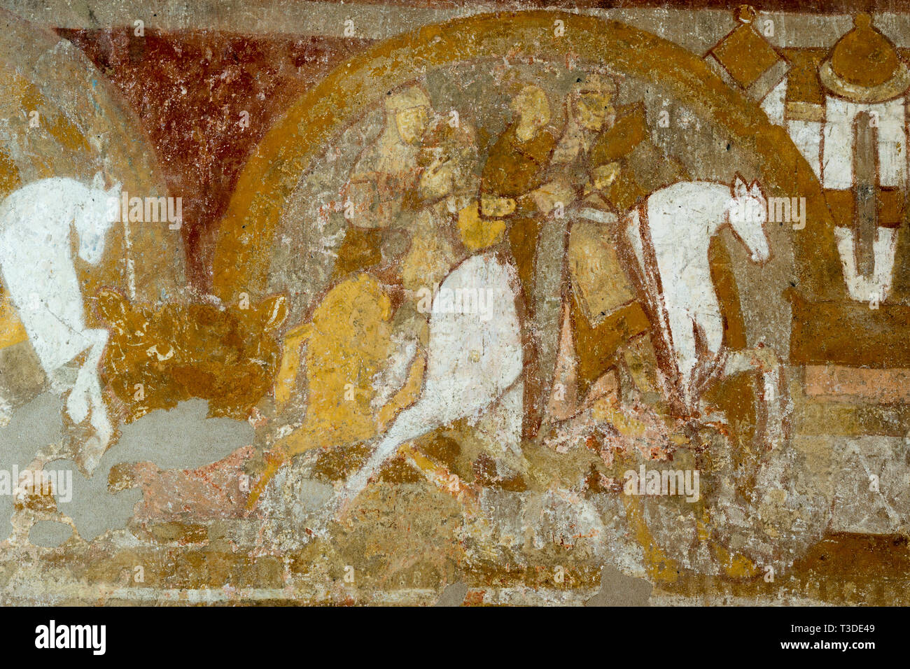 Two templars on a horse, riding towards the holy grail. The last ...